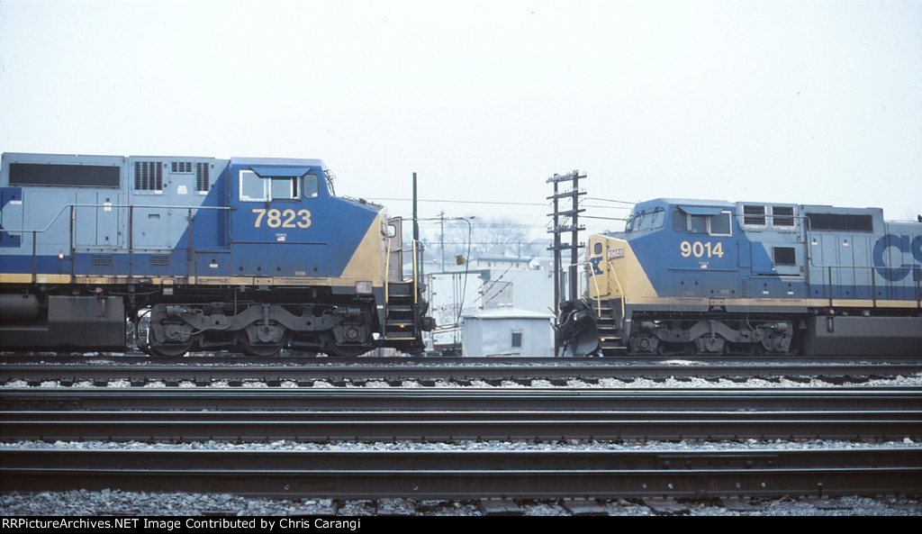 CSXT 7823 & 9014